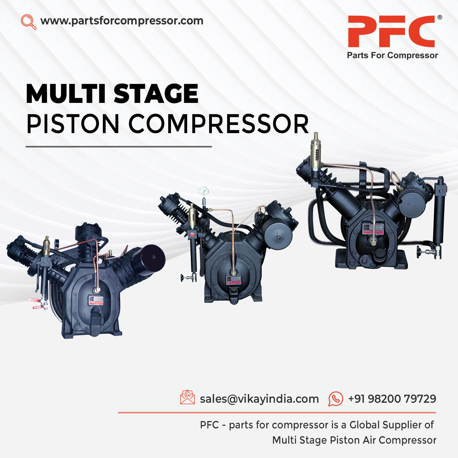 High Pressure Piston Air Compressor | PFC - Parts For Compressor
